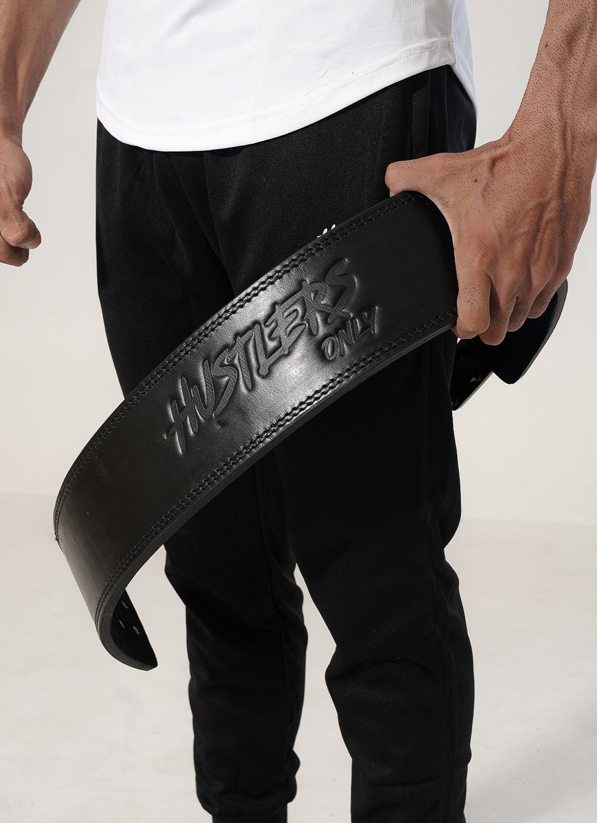 13mm Premium Weightlifting Lever Belt - Black - Hustlersonly.my
